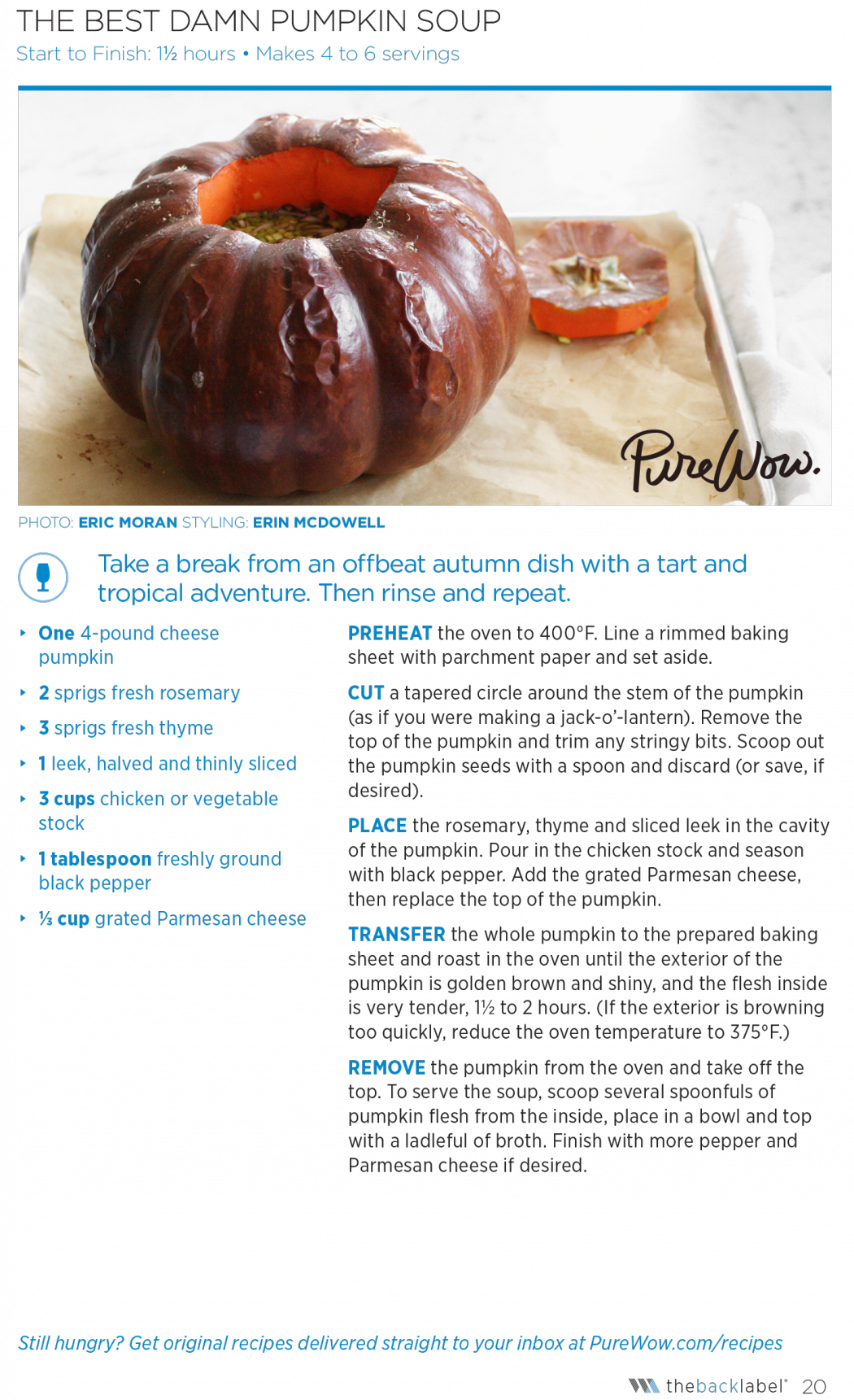 The Best Damn Pumpkin Soup from PureWow